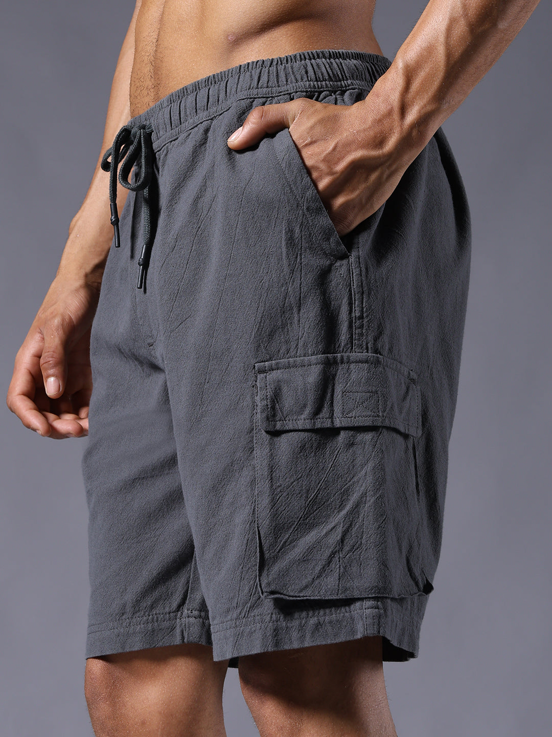 Buy Men Utility Shorts Dark Grey | Shorts | PRONK – pronk.in