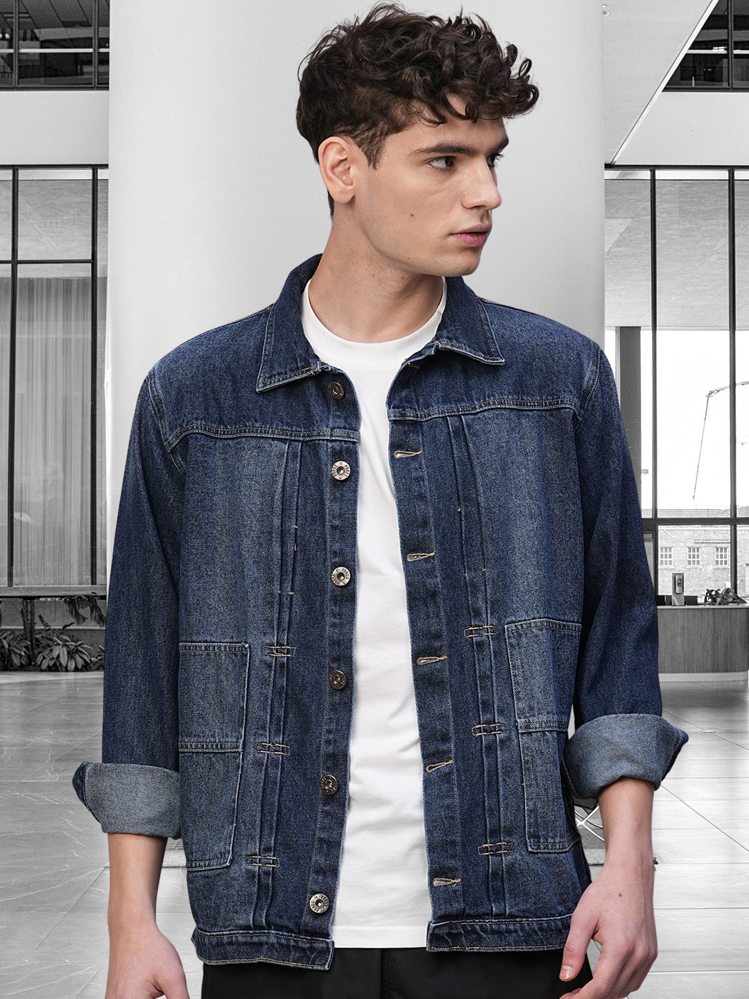 Distress Men jacket Denim Blue | Men's Jacket | PRONK – pronk.in