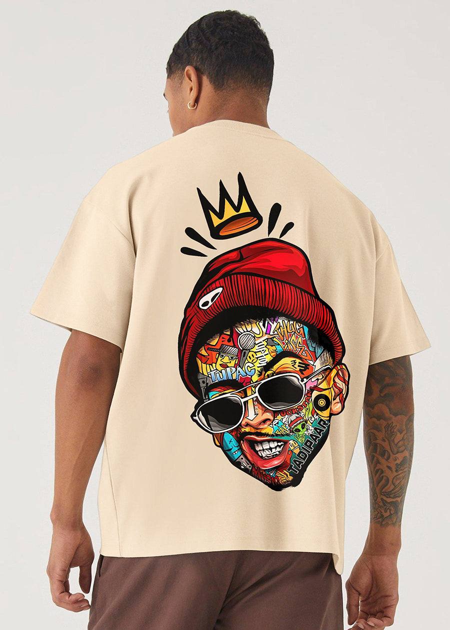 Thug Life Oversized Printed T-shirt Mens | Pronk – pronk.in