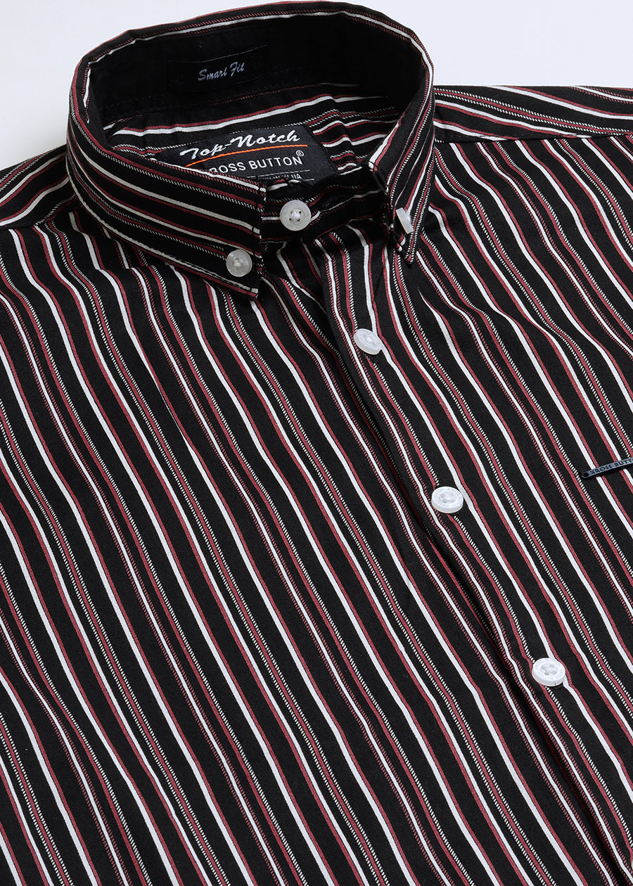 Static Stripe Black Mens Shirt – pronk.in